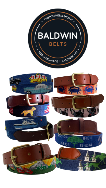The Best Needlepoint Belts for Men – Baldwin Belts Inc.